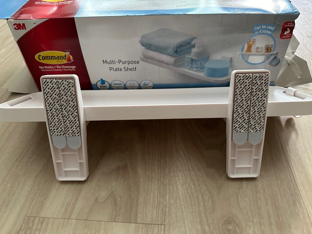 3M Command Multi Purpose Plate Shelf, Furniture & Home Living, Bathroom ...