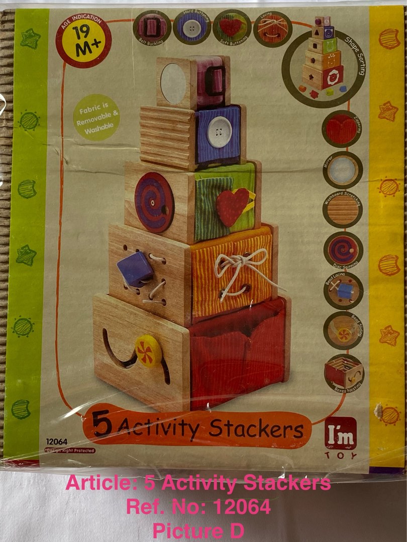 5 Activity Stackers, Hobbies & Toys, Toys & Games on Carousell