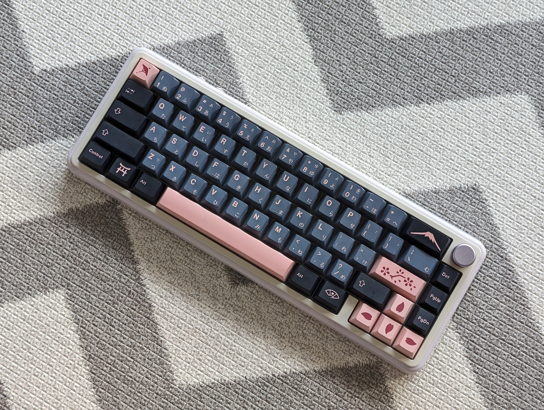65% Custom Mechanical Keyboard (NightSakura0805) - Fully Modded Tri ...