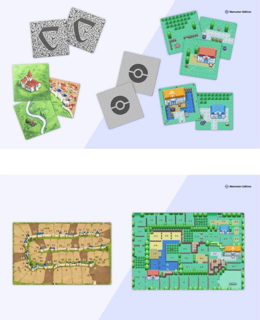 Pokesonne - Pokemon x Carcassonne Pokémon Board Game Custom DIY Version ...