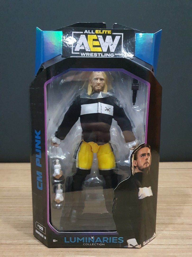 AEW CM Punk Jazwares All Elite Wrestling not WWE Elite/Ultimate, Hobbies & Toys, Toys & Games on ...