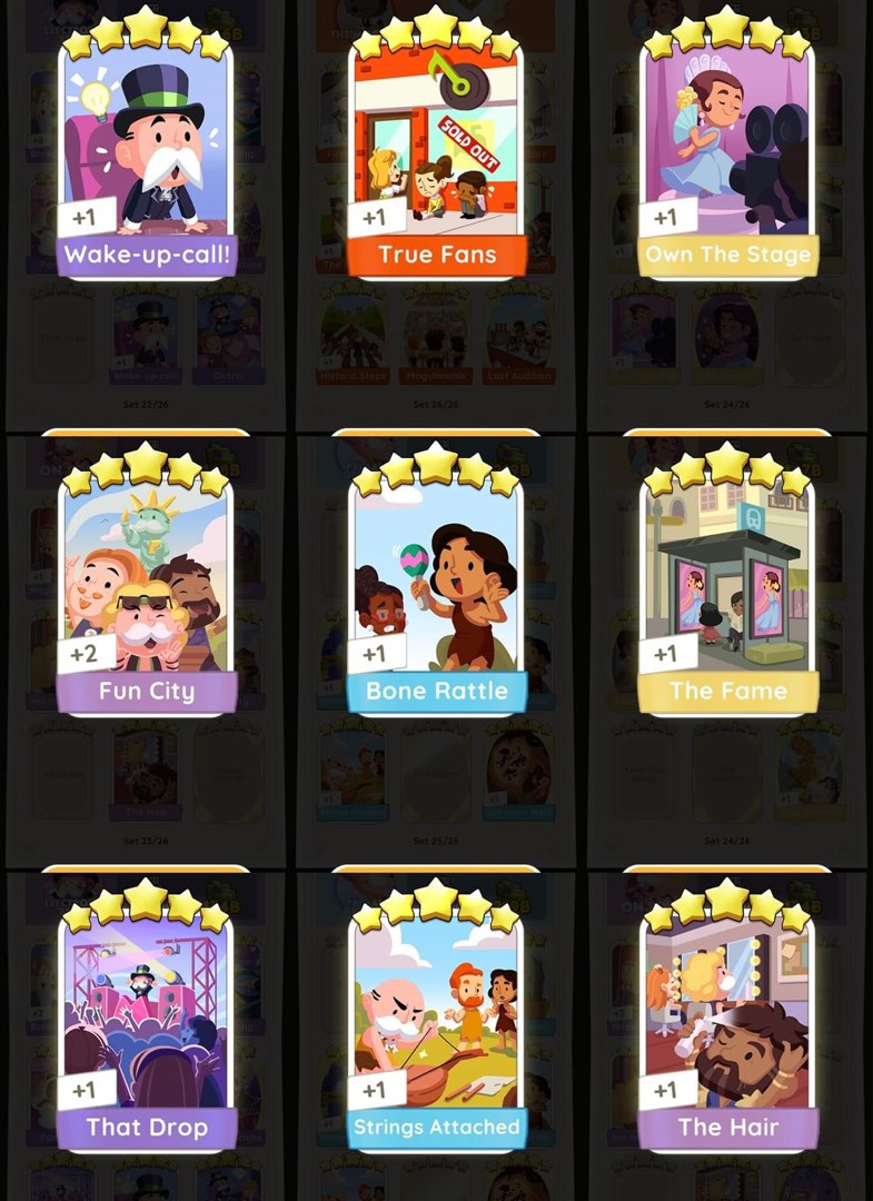 Album 2/Album 1 - Monopoly go 5 star ⭐️ sticker, Hobbies & Toys, Toys ...