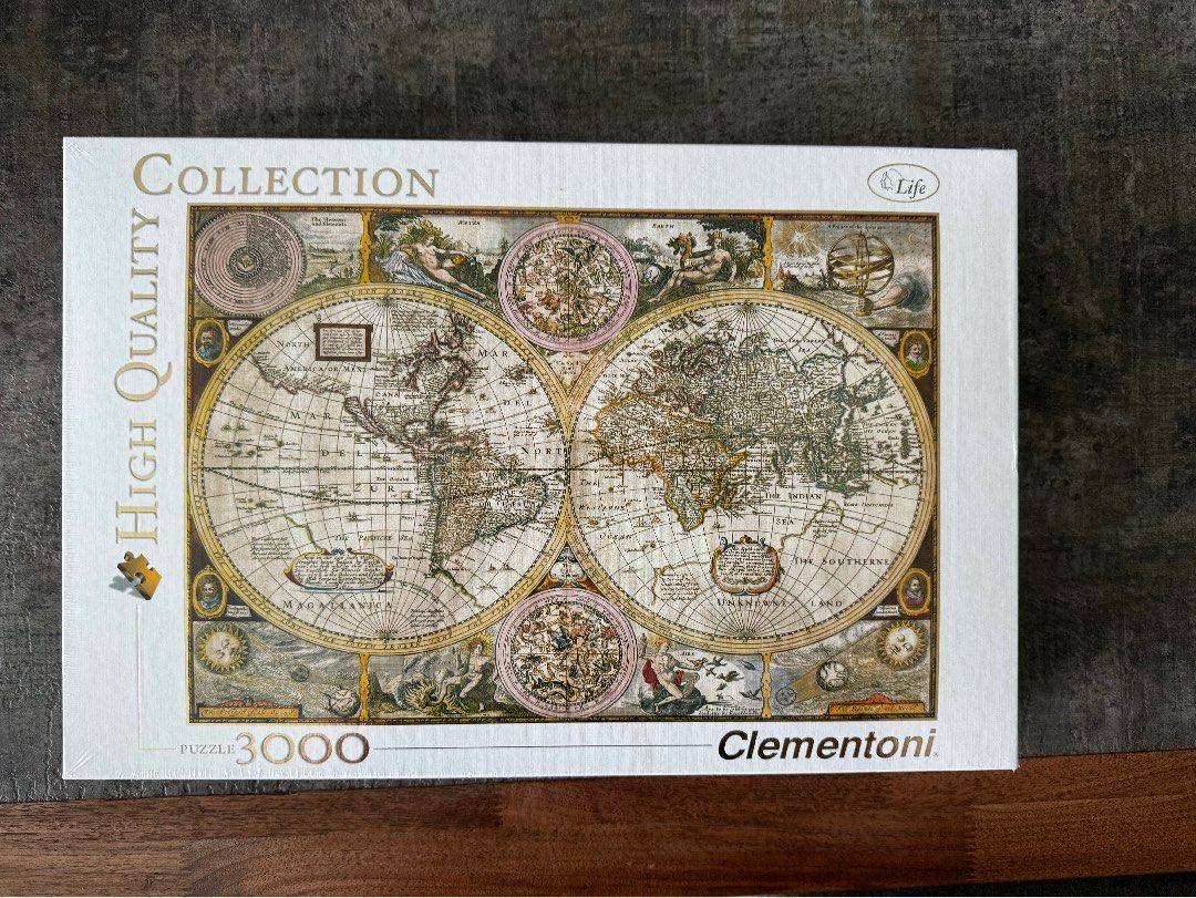 Ancient world map puzzle 3000 piece, Hobbies & Toys, Memorabilia ...