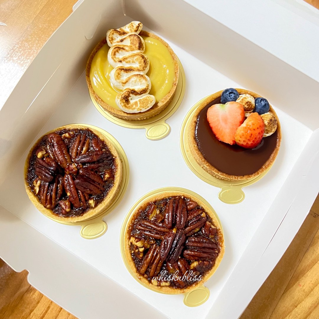 Assorted Tarts 3” tart x 4pcs (Pecan Tart, Calamansi Lemon Meringue ...