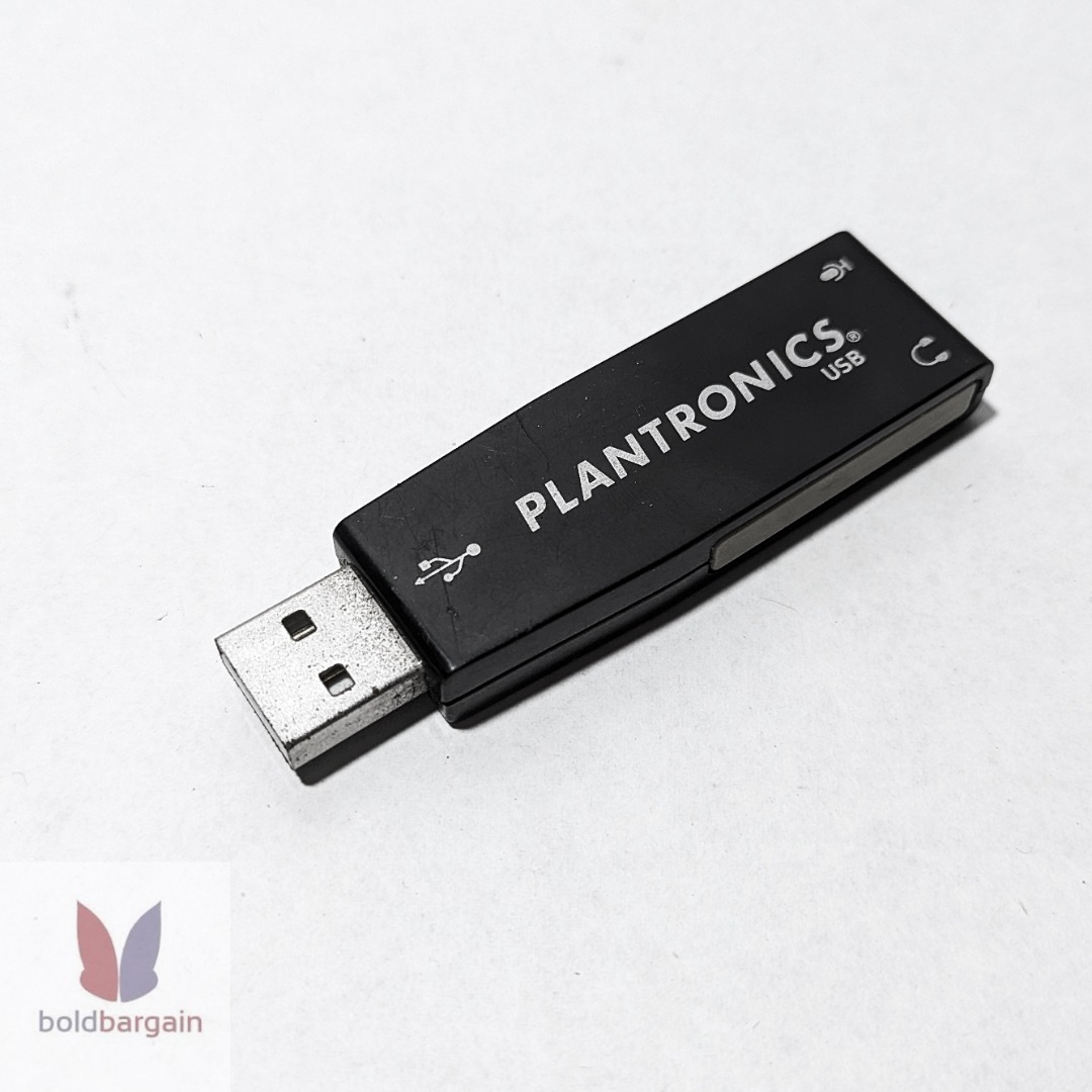 Authentic Plantronics 02 USB Audio Adapter Sound Card for Laptop Desktop Headset Microphone ...