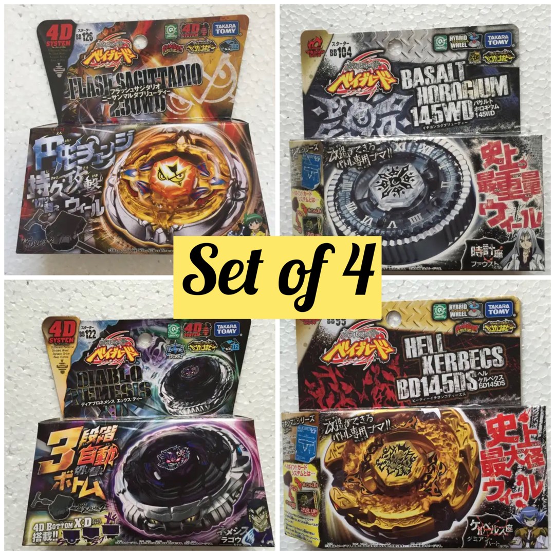 Beyblade Metal Series Set Of 4, Hobbies & Toys, Toys & Games on Carousell