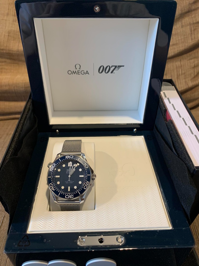Brand New 2024 Omega Seamaster Diver 300M James Bond 60th Anniversary ...