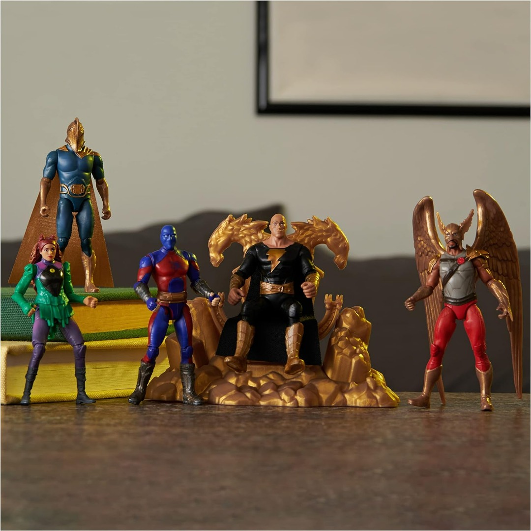 C Comics, Black Adam and Justice Society Set, 4-inch Black Adam Toy ...