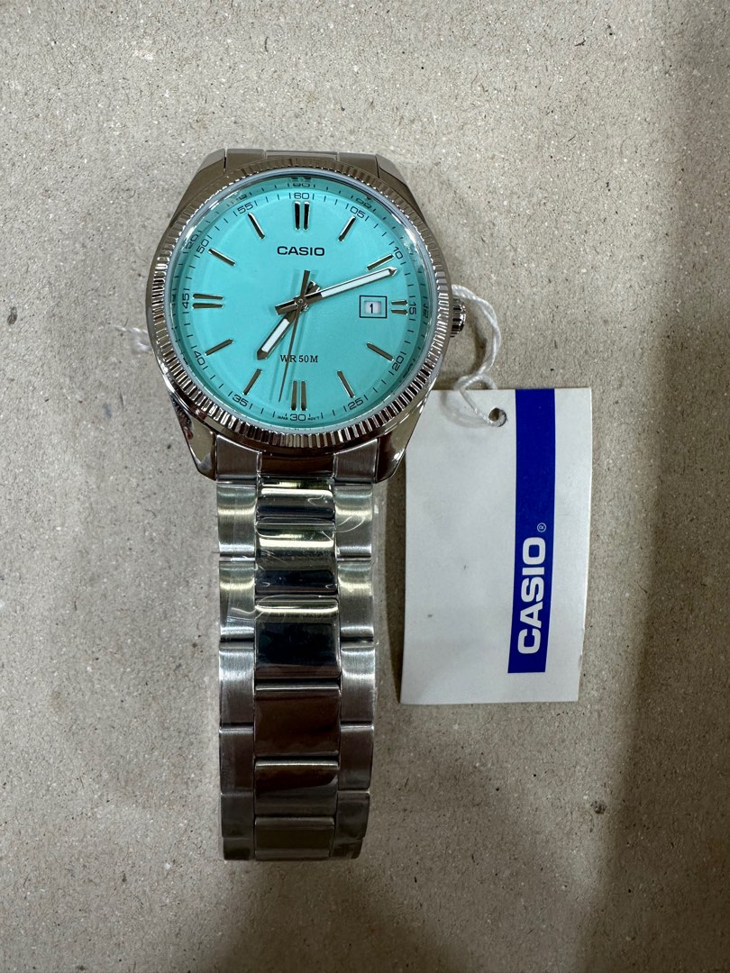 Casio Tiffany MTP1302PD-2A2, Men's Fashion, Watches & Accessories ...