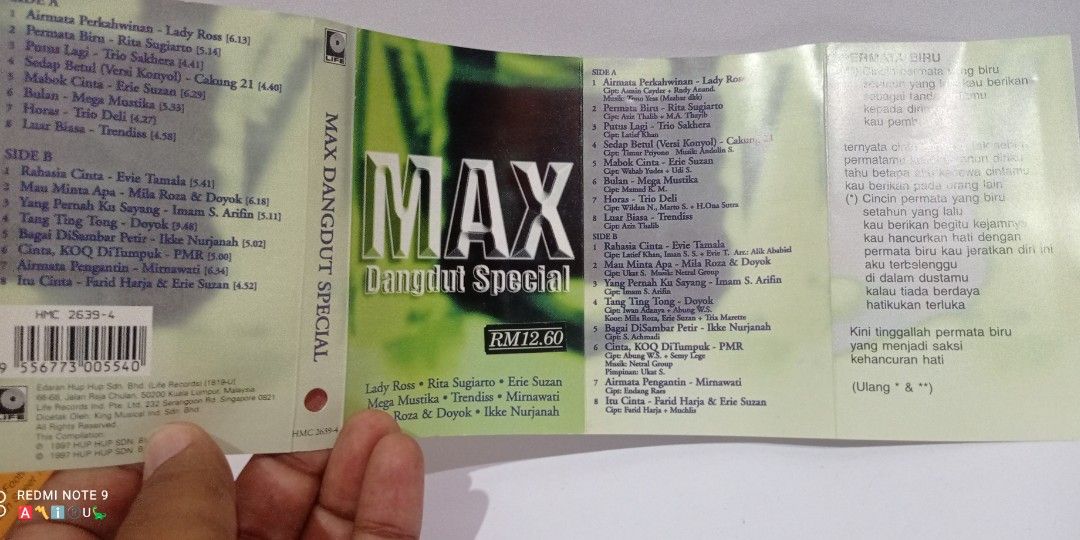 [CASSETTE] MAX DANGDUT SPECIAL, Hobbies & Toys, Music & Media, CDs ...