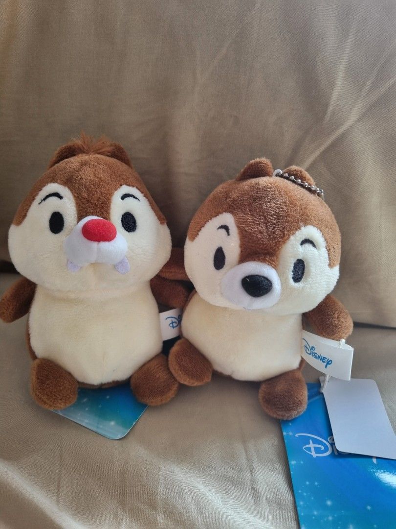 Chip and Dale plushie tags, Hobbies & Toys, Toys & Games on Carousell