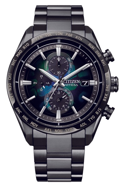Citizen ACT Line/Black Titanium™ Series AT8286-65E 超級鈦金屬TM 萬年曆 光動能 全球定位 ...