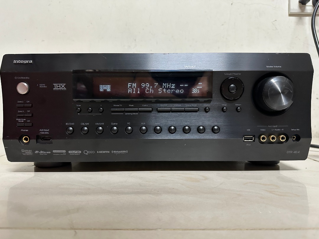 再推一台高CP值 Integra dtr 40.4 FM/3D 4K 擴大機,HDMI 7.2 家庭劇院 有全新副廠遙控器, 耳機及錄音音訊設備, 音樂播放裝置 MP3及CD 播放器在旋轉拍賣