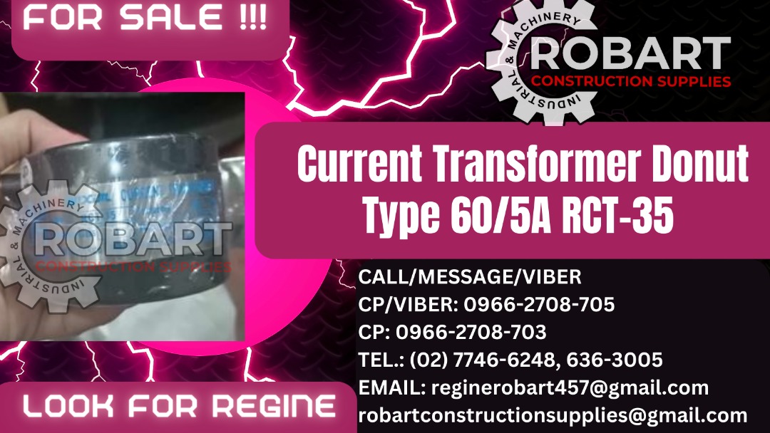 Current Transformer Donut Type 60/5A RCT-35, Commercial & Industrial ...