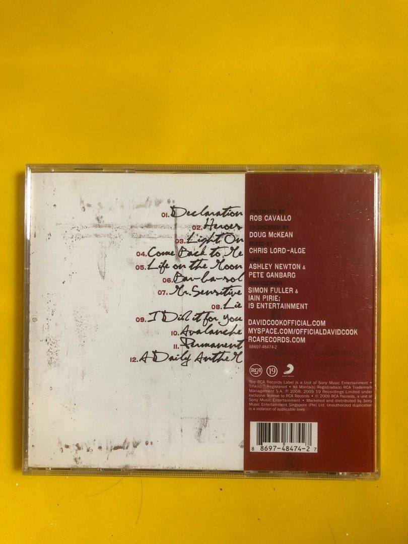 David Cook Cd, Hobbies & Toys, Music & Media, CDs & DVDs on Carousell