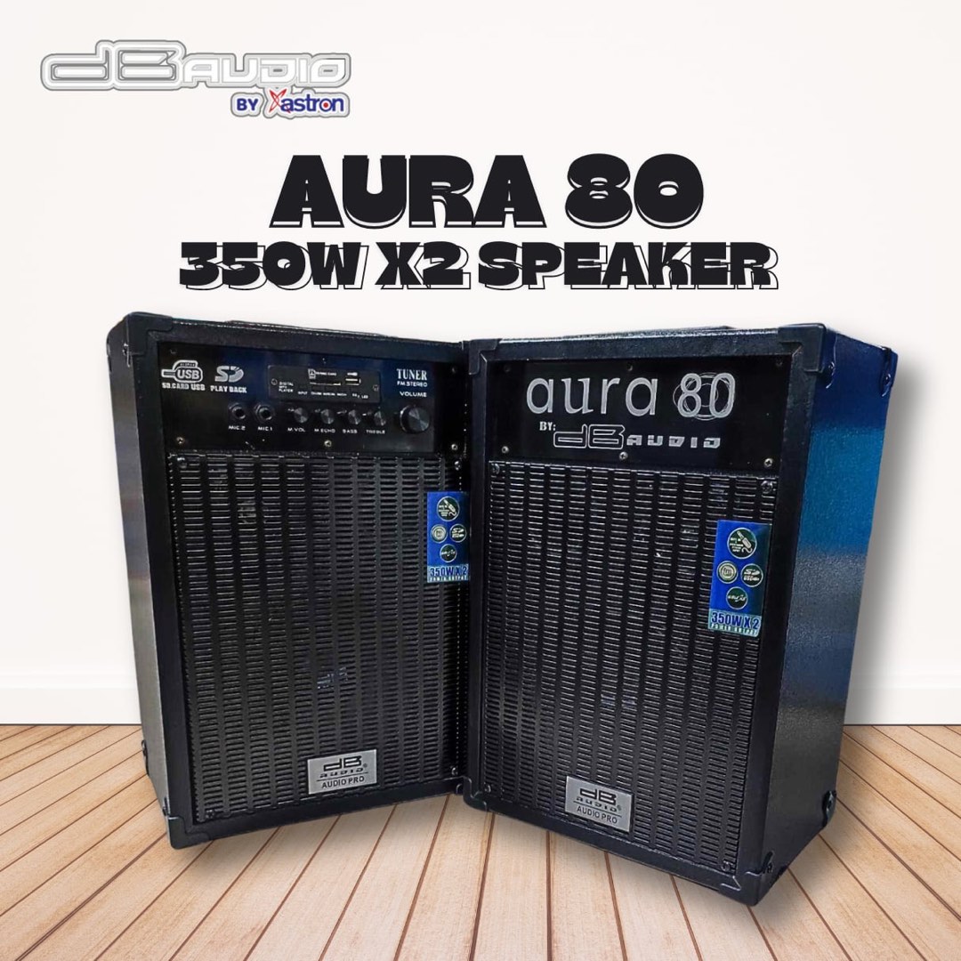 DBaudio 350W x2 AURA-80 Super Bass With Amplifier with Equalizer With ...