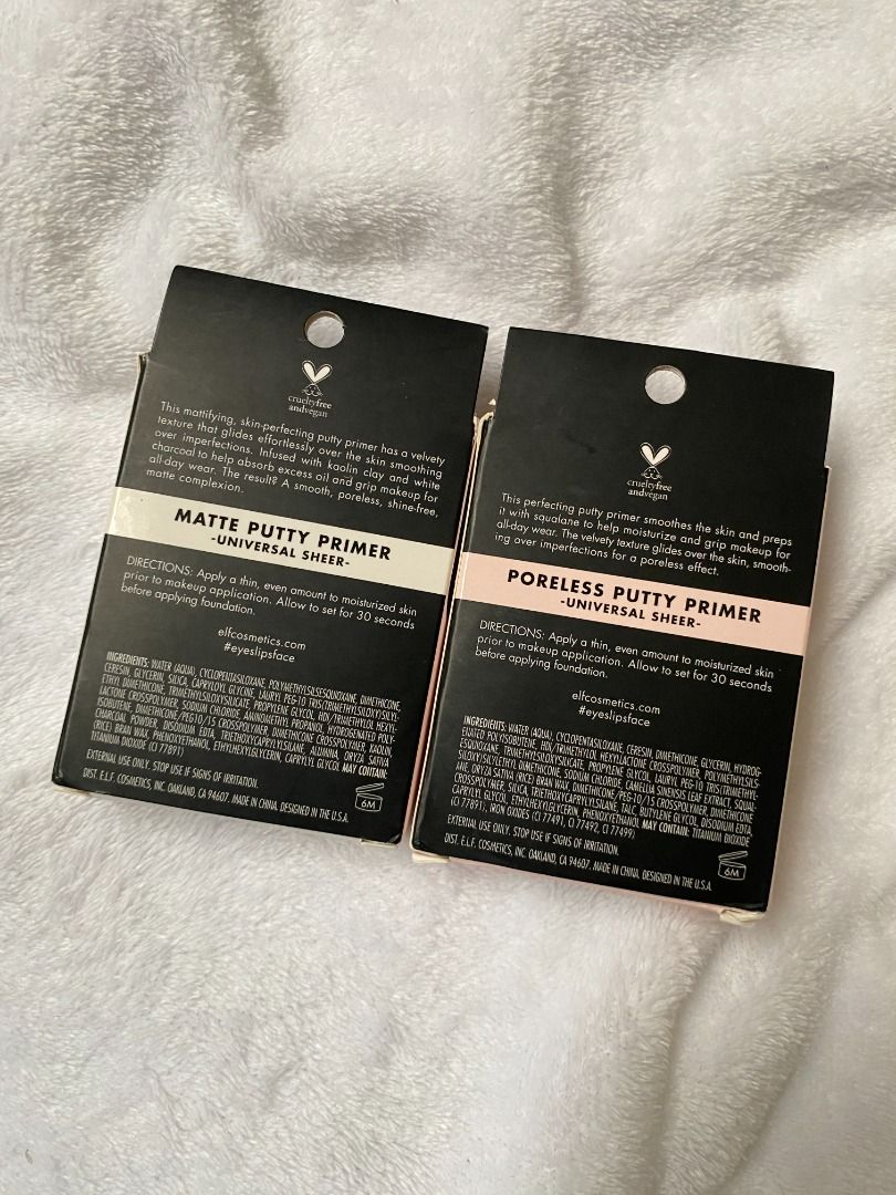 elf Cosmetics Matte / Poreless Putty Primer, Beauty & Personal Care ...