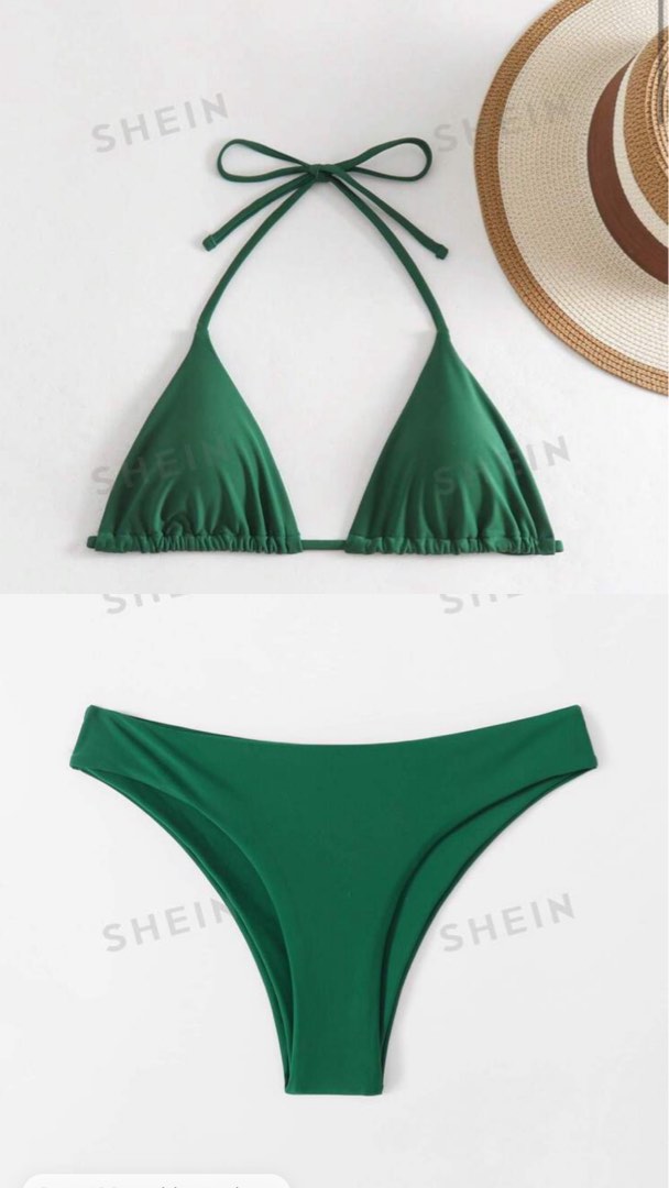 Emerald green two piece bikini, Women's Fashion, Swimwear, Bikinis ...