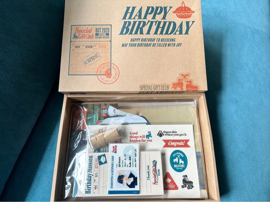 Enhypen Heeseung birthday special package 2023, Hobbies & Toys ...