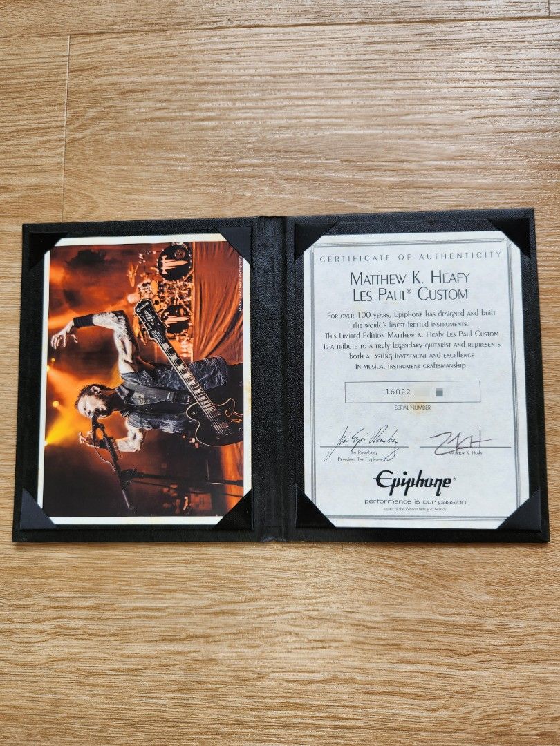 Epiphone Matt Heafy Signature Les Paul Custom 7 String Limited Edition ...