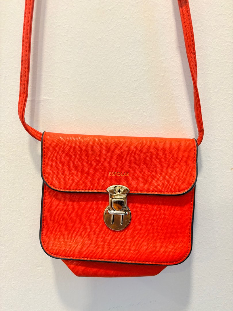 Esfolar Red Bag, Women's Fashion, Bags & Wallets, Cross-body Bags on ...
