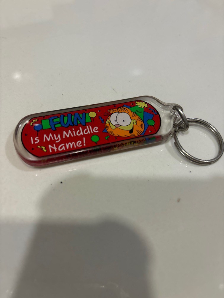 Garfield key chain, Hobbies & Toys, Collectibles & Memorabilia, Vintage ...