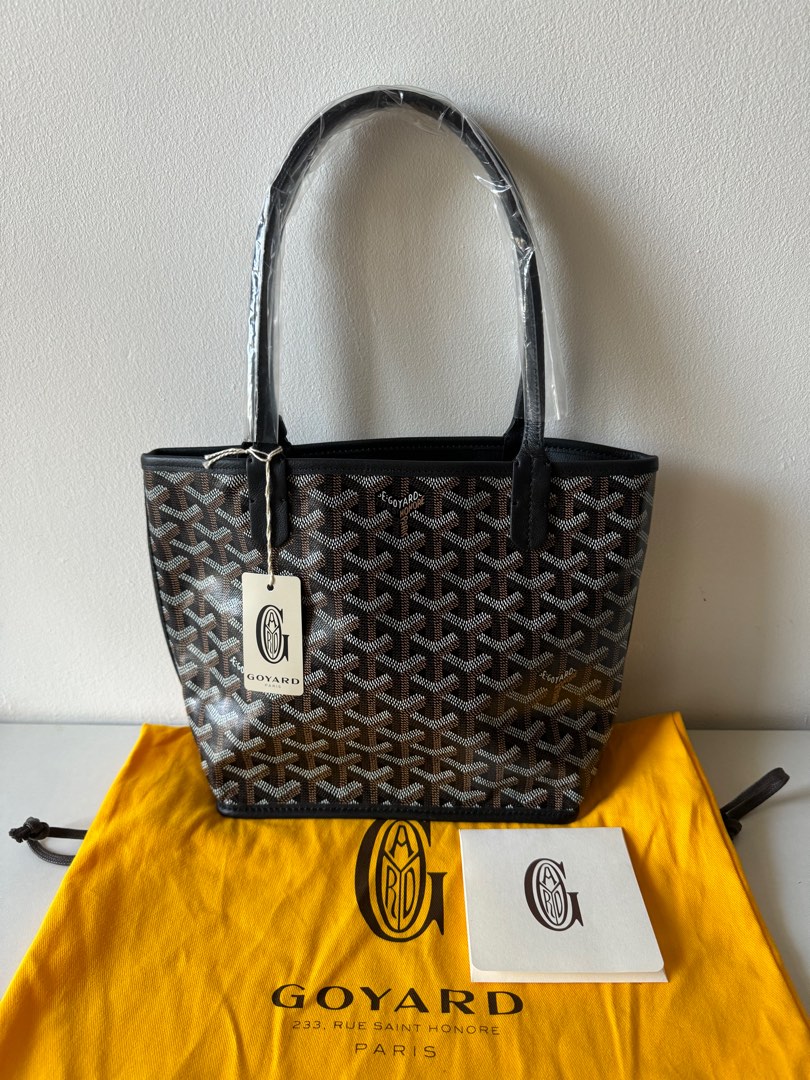 Goyard Mini Anjou in Black, Luxury, Bags & Wallets on Carousell