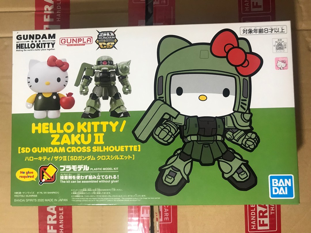 UNBUILT || HELLO KITTY / ZAKU II, Hobbies & Toys, Toys & Games on Carousell