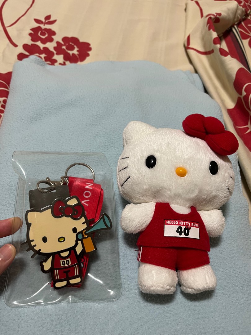 Hello Kitty medal and plush toy, Hobbies & Toys, Toys & Games on Carousell