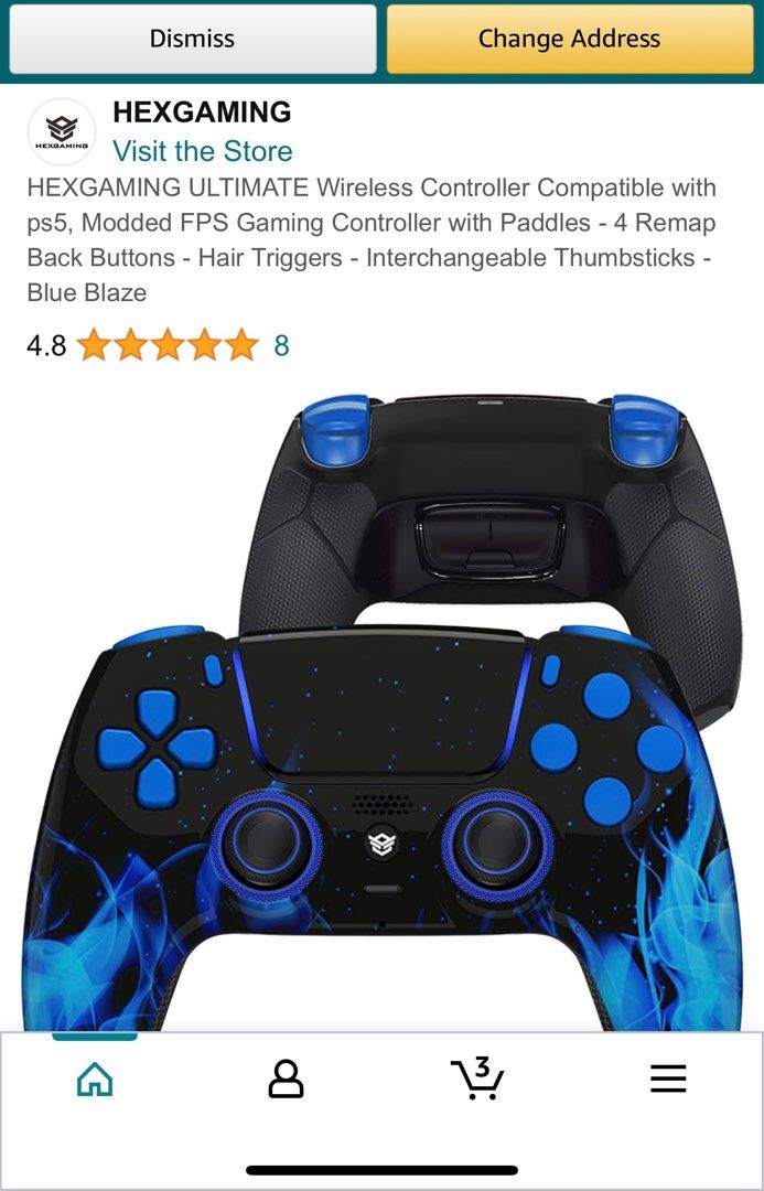 Hexgaming PS5 Pro Wireless Controller E sports Ultimate Gaming Dualsense edge controller, Video ...