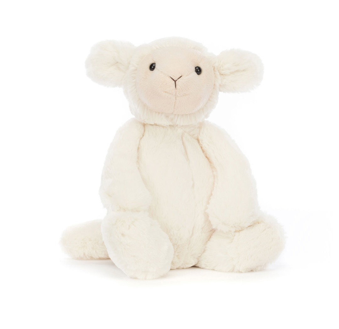 Jellycat Bashful Lamb, Hobbies & Toys, Toys & Games on Carousell