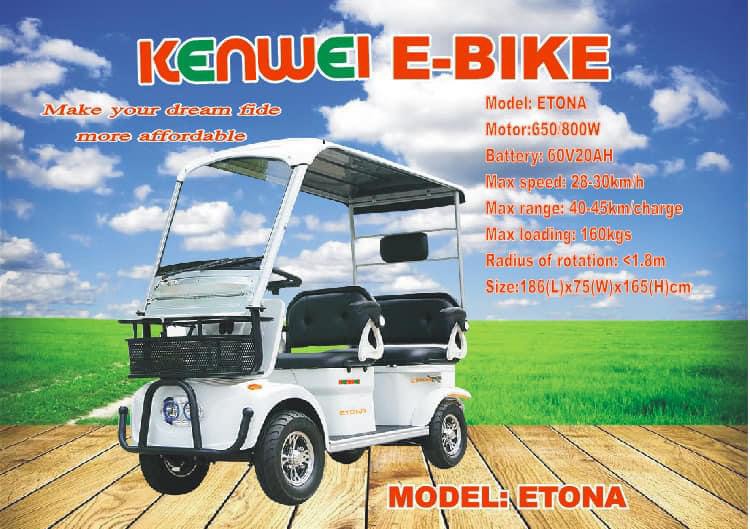 Kenwei e-bike etona, Motorbikes, Motorbikes for Sale on Carousell