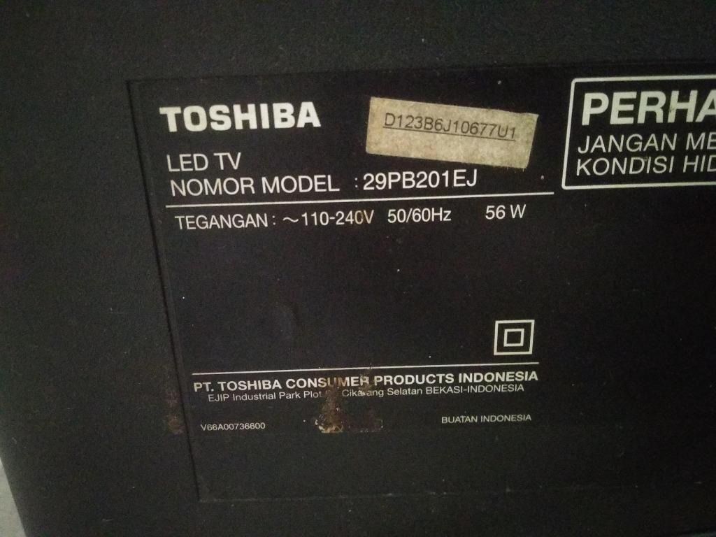 LED TV Toshiba 29 Inch Wide Model 29PB201EJ, Elektronik, TV ...