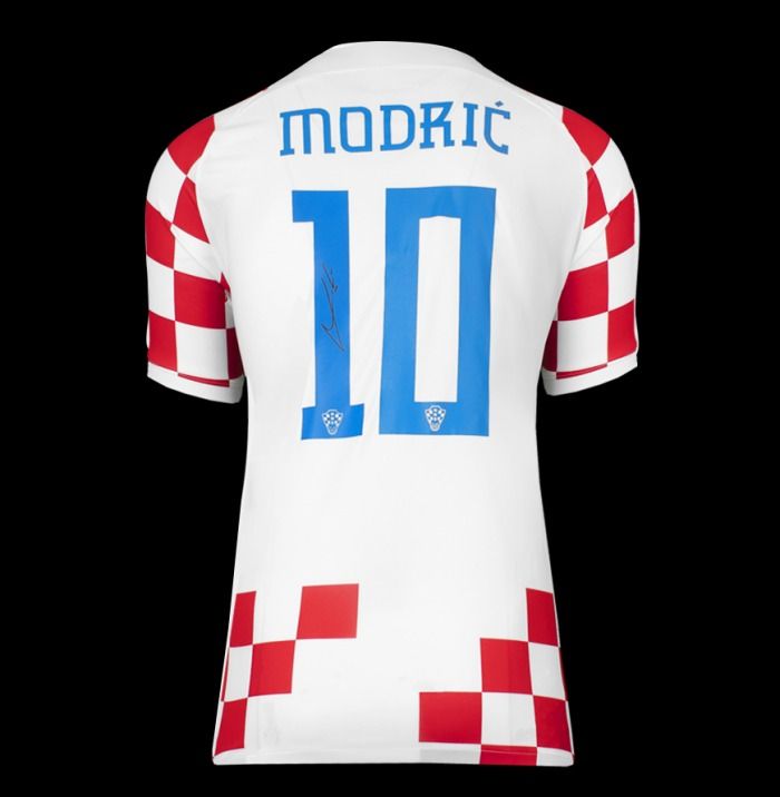 Luka Modric Official UEFA EURO 2024 Back Signed and Hero Framed Croatia ...