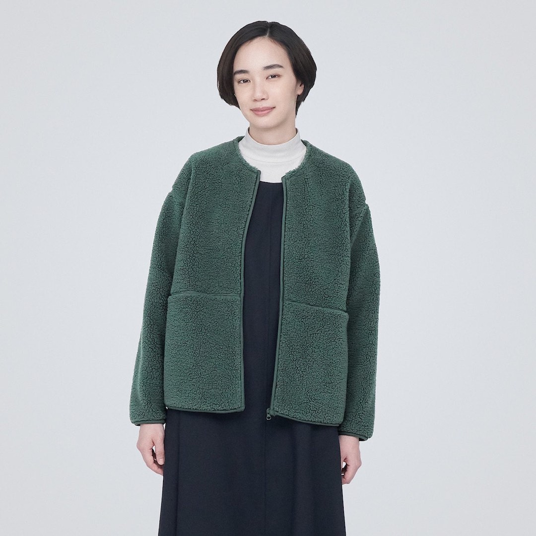 MUJI fleece jacket, Women's Fashion, Coats, Jackets and Outerwear on ...