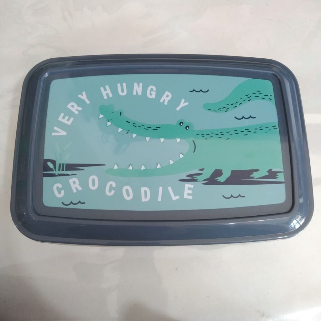 NEW Kids Lunch Box Crocodile / Tempat Makan Anak - Kotak Makan, Kitchen ...