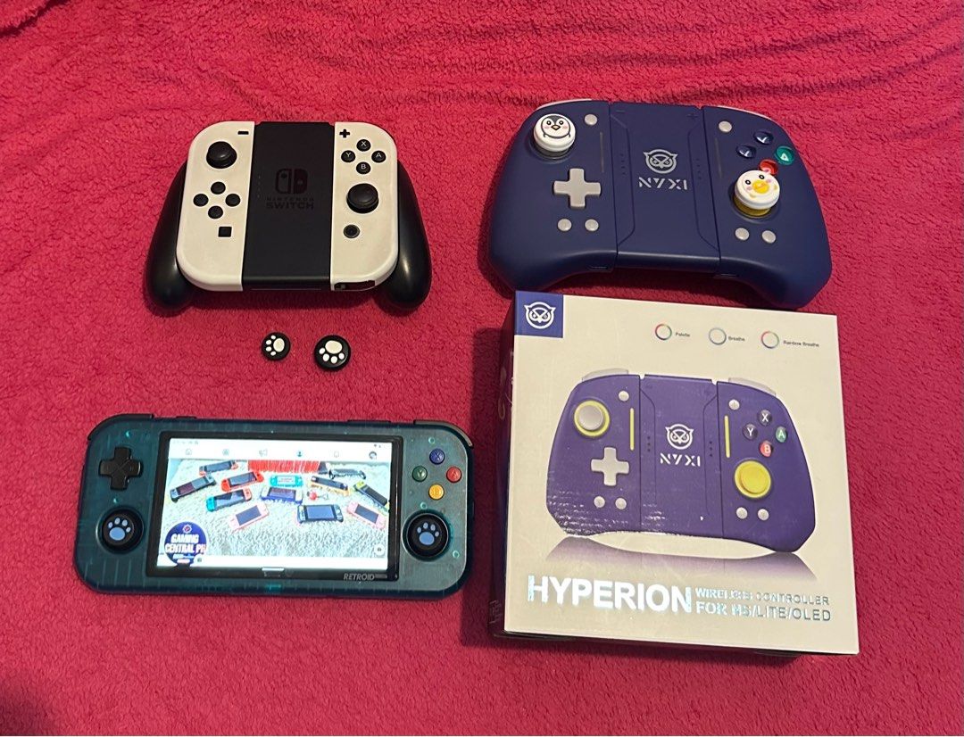 Nintendo Switch OLED Joycons set, Video Gaming, Gaming Accessories ...