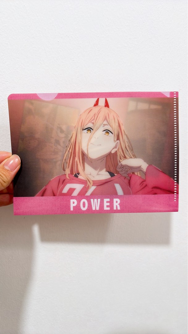 Official chainsaw man csm A6 Power folder, Hobbies & Toys, Stationery ...