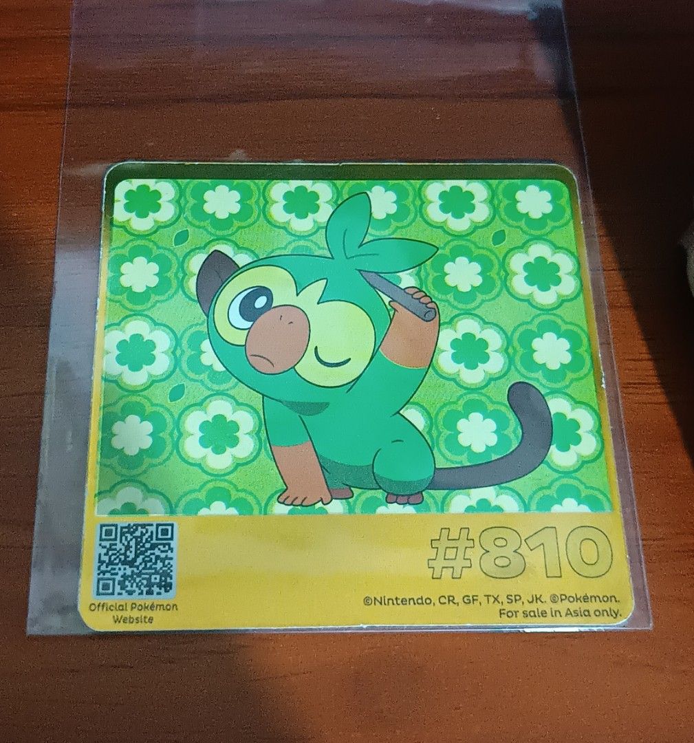 Oreo pokemon card Grookey #810, Hobbies & Toys, Memorabilia ...