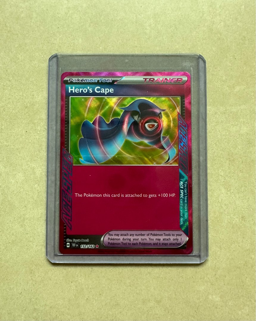 Pokémon Temporal Forces Hero’s Cape Ace Spec card, Hobbies & Toys, Toys ...