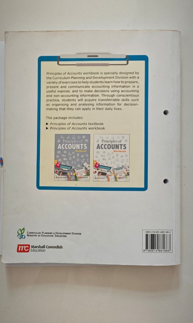Principles of Accounts Workbook, Hobbies & Toys, Books & Magazines ...