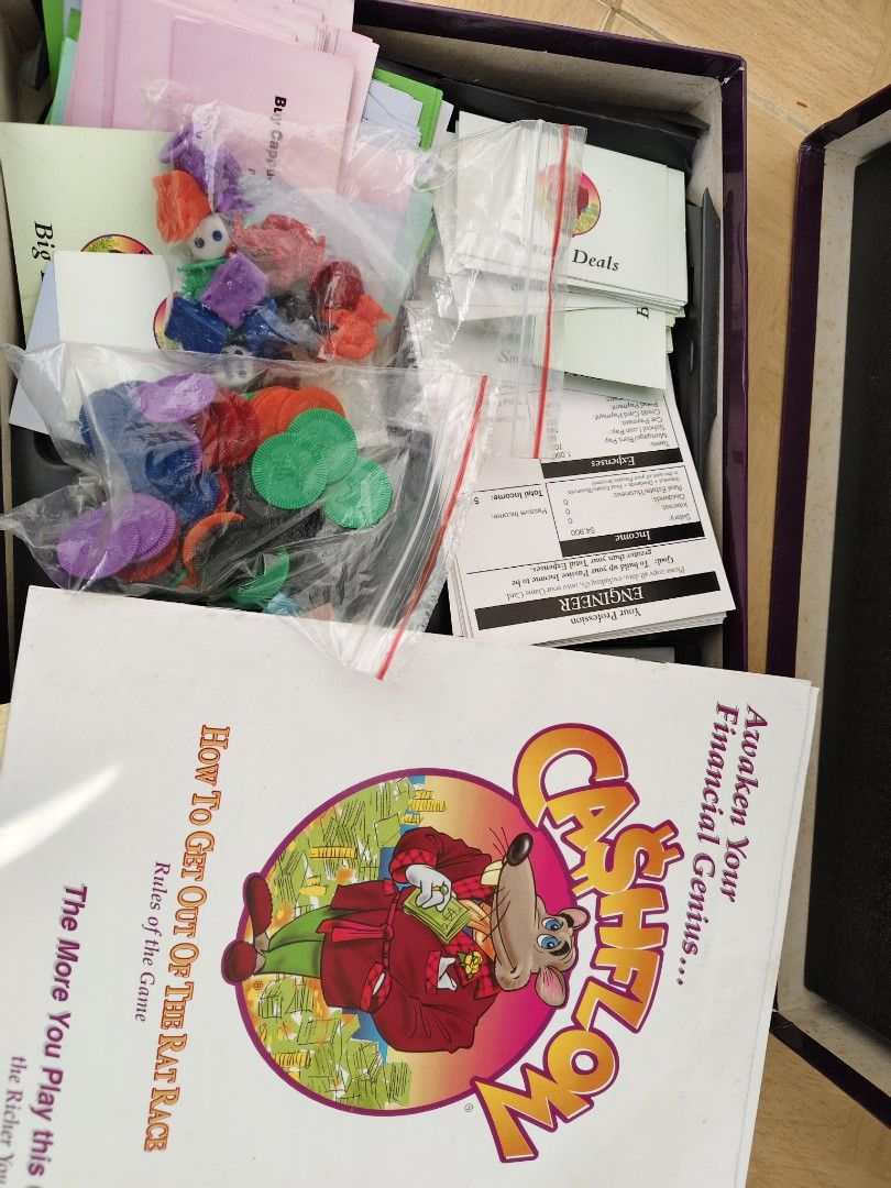 RARE Cashflow Board Game with CD, Toys & Collectibles, Permainan Papan ...