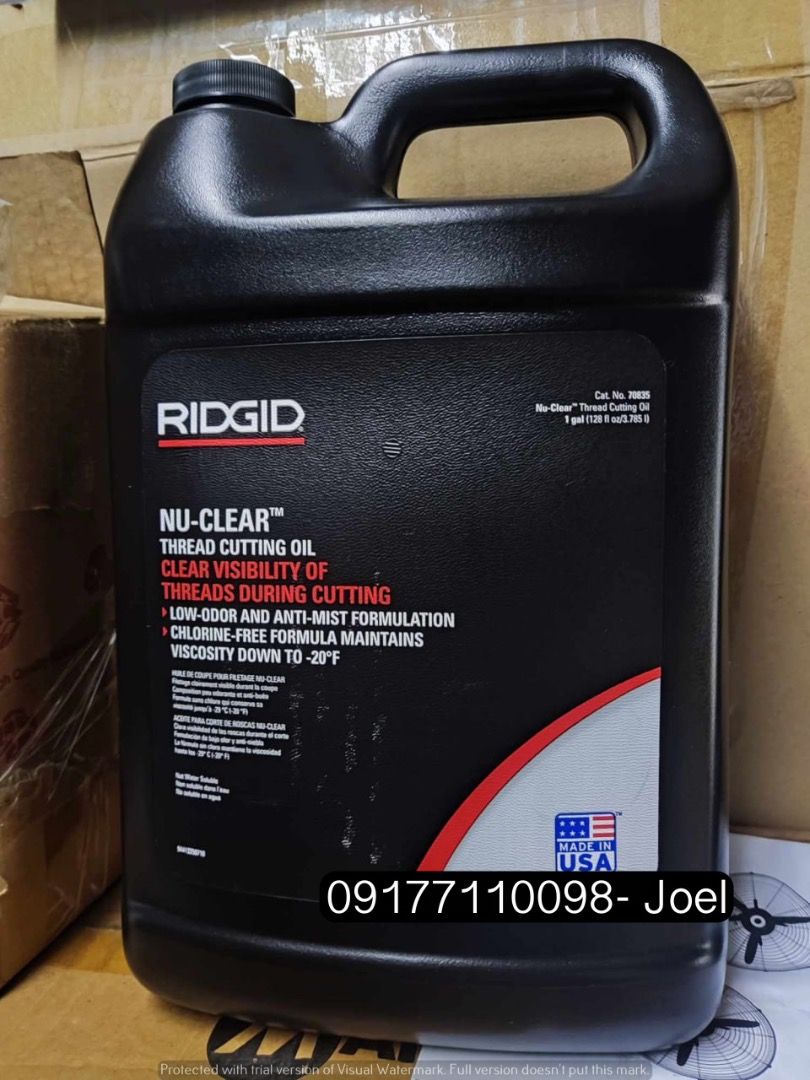 RIDGID CUTTING THREADING OIL, Commercial & Industrial, Industrial ...