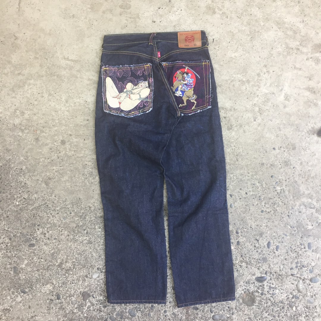 RMC Red Monkey Selvedge Pants, Men's Fashion, Bottoms, Jeans on Carousell