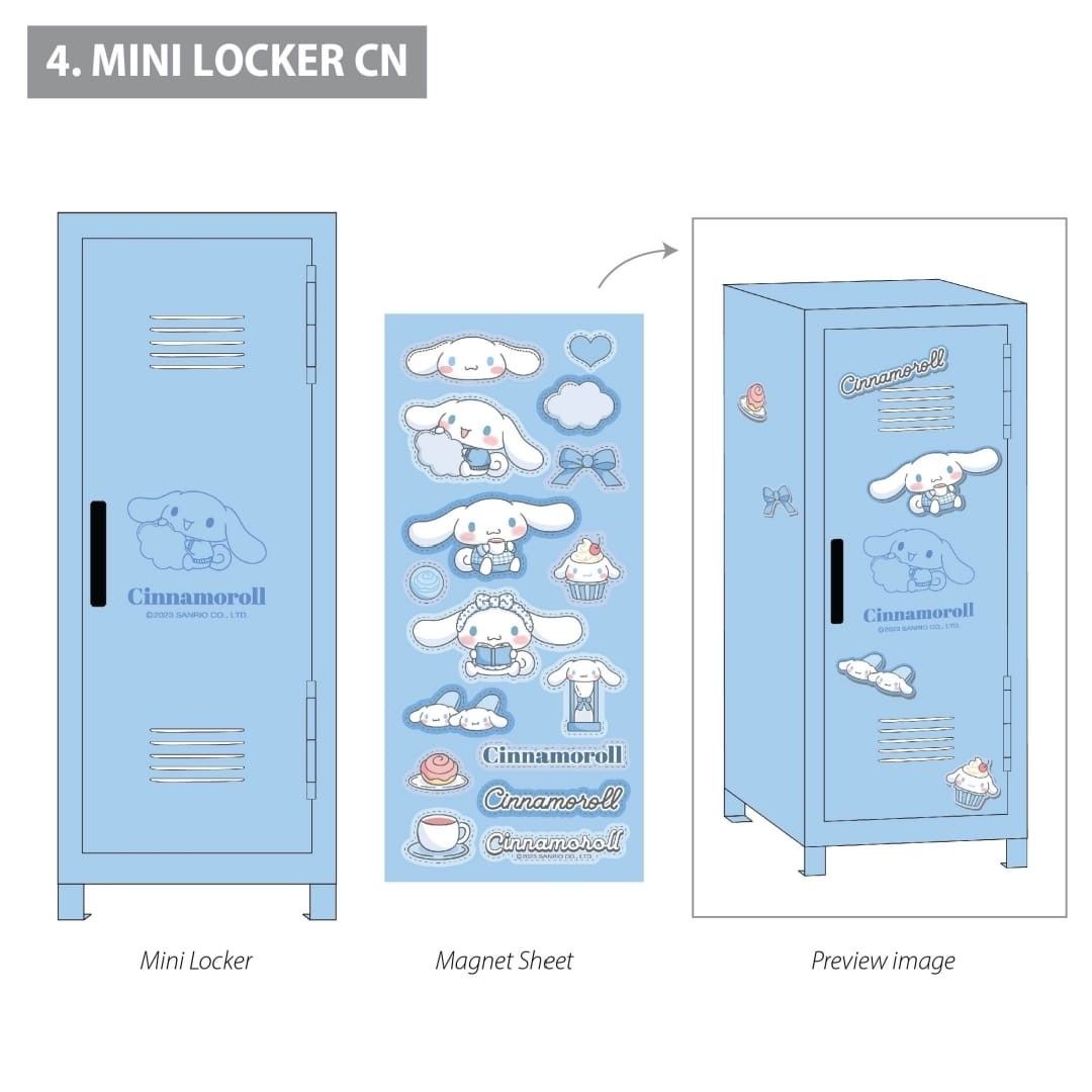 Sanrio Characters 玉桂狗 Mini Locker 迷你 儲物櫃 飾物架 (附有磁貼1張) CN Cinnamoroll 大耳 ...