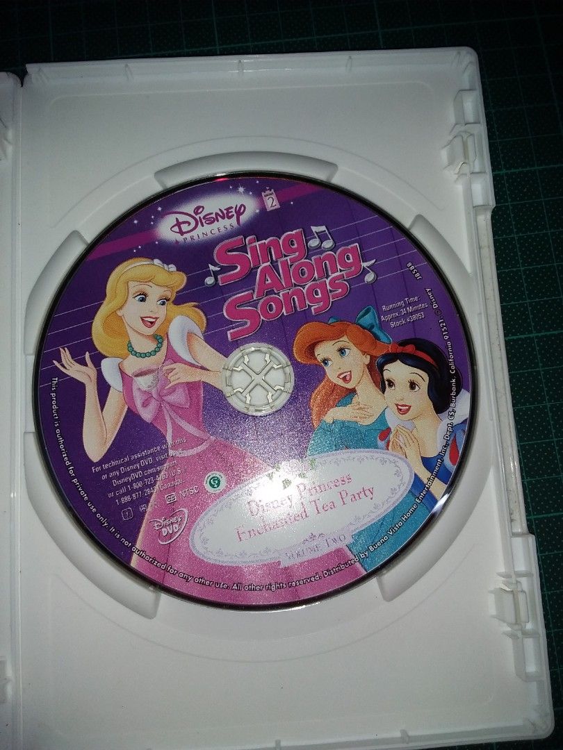 Sing Along Songs Disney Princess Enchanted Tea Party DVD, 興趣及遊戲, 音樂、樂器 ...