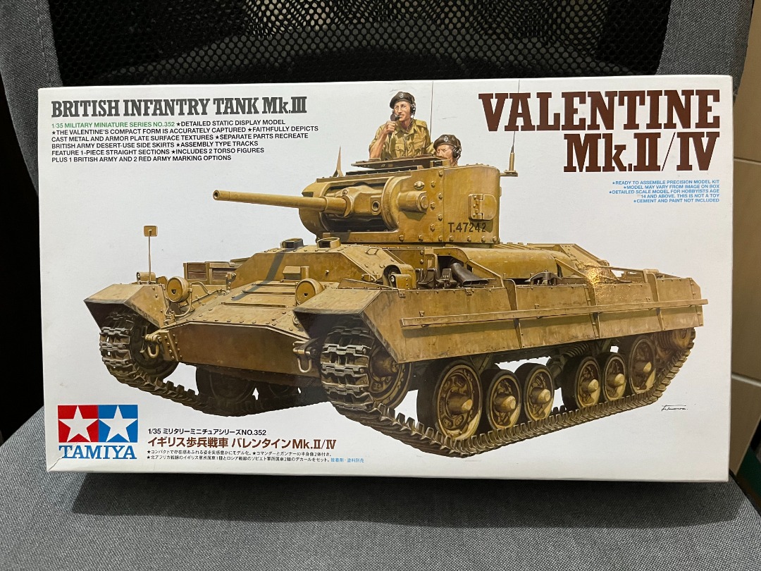 Tamiya 35352 1/35 British Infantry Tank Mk.III Valentine Mk.II/IV, 興趣及 ...