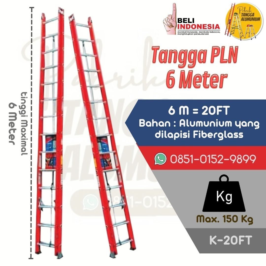 TANGGA PLN FIBERGLASS KRISBOW 20FT 6m, Barang Yang Dicari di Carousell