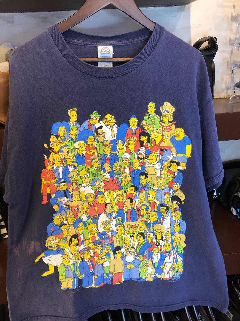 Vintage 00s Simpsons Full Cast, Men's Fashion, Tops & Sets, Tshirts ...