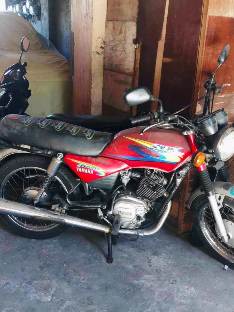 Yamaha STX 125 Red, Manual, Motorbikes, Motorbikes for Sale on Carousell